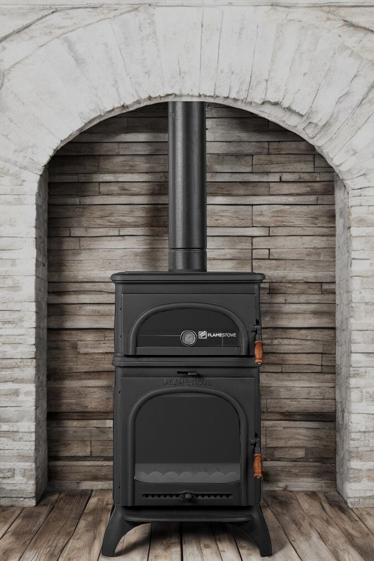 Modena Wood Stove with Oven – Wood Caststove